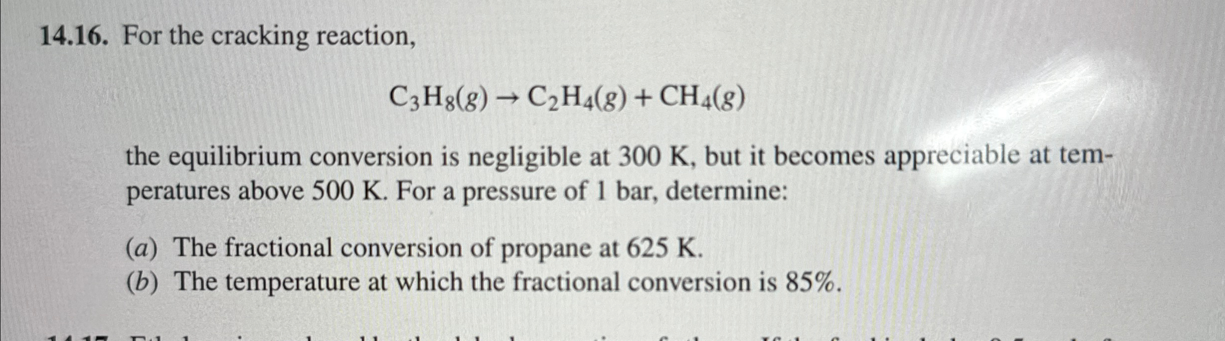 Solved 14.16. ﻿For the cracking | Chegg.com