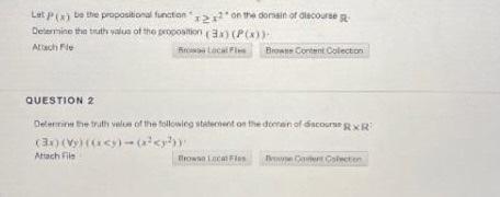 Solved LetPebe the propositional function=217* the domain of | Chegg.com