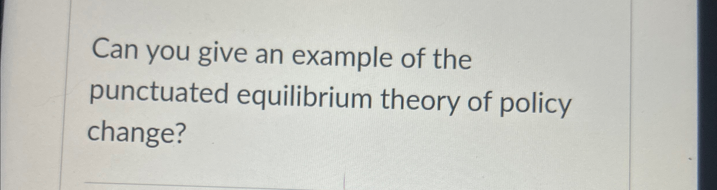 Solved Can you give an example of the punctuated equilibrium | Chegg.com