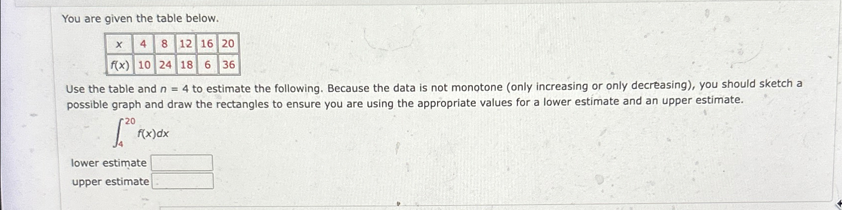 Solved You are given the table | Chegg.com