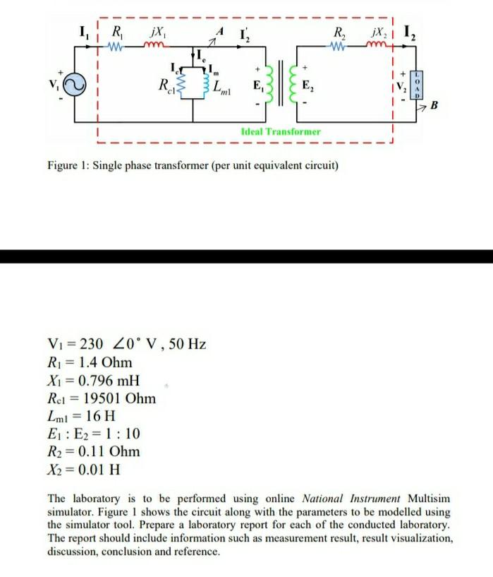 Solved Lab 1: Transformer performance under Resistive load | Chegg.com