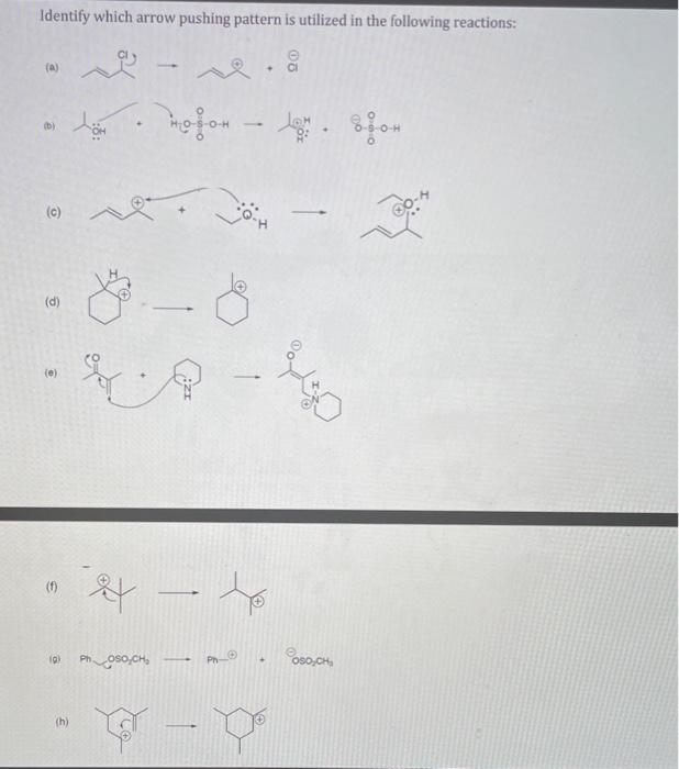 Solved Identify which arrow pushing pattern is utilized in | Chegg.com