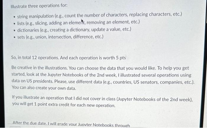 Solved Illustrate three operations for: - string | Chegg.com