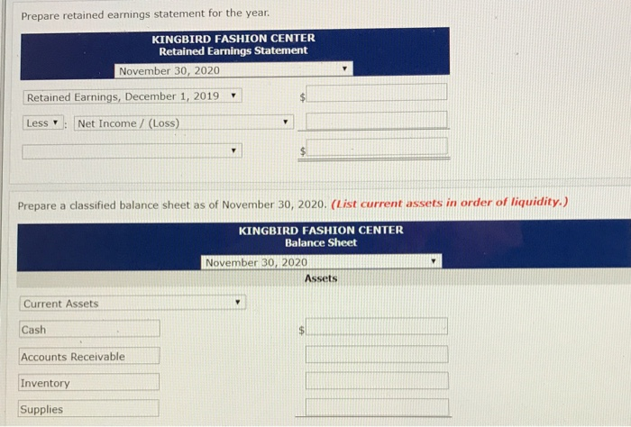 Solved 1. prepare retained earnings statement for the | Chegg.com