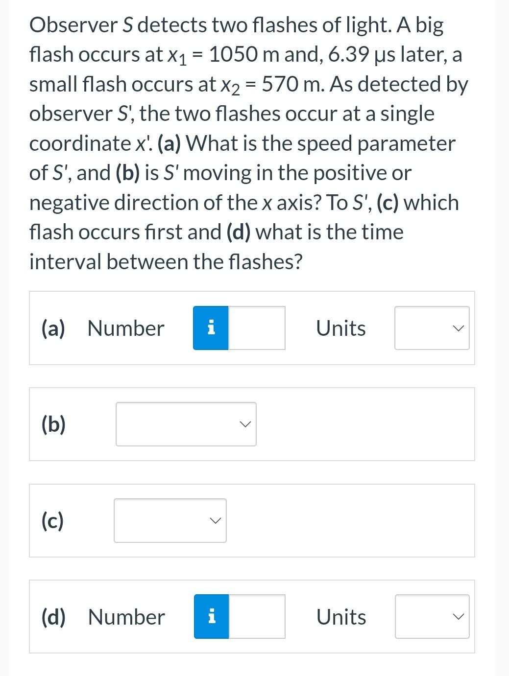 Solved Observer \\( S \\) detects two flashes of light. A | Chegg.com