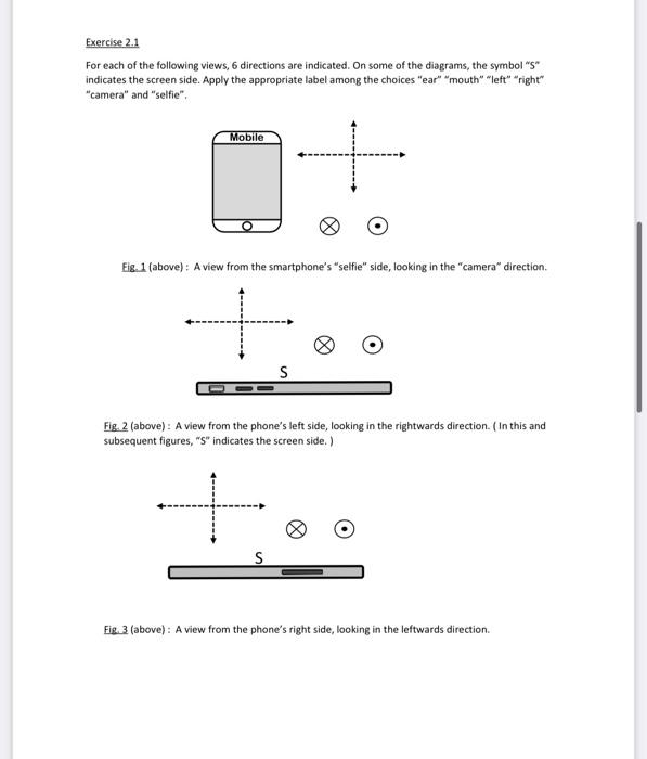 PART 2: Perspective views of a smartphone coordinate | Chegg.com
