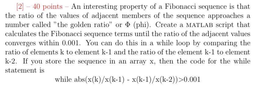Solved [2] - 40 ﻿points - ﻿An interesting property of a | Chegg.com