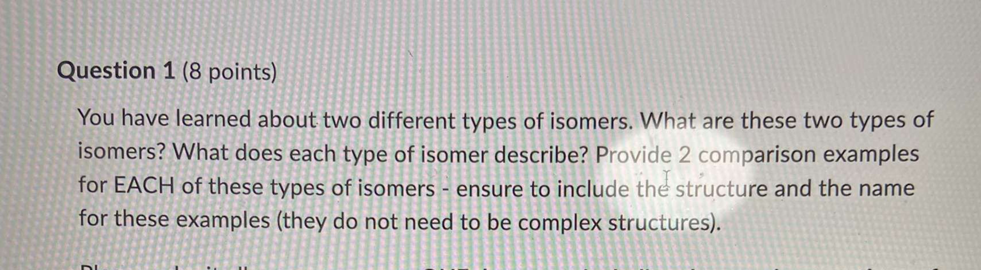 Solved Question 1 (8 ﻿points)You have learned about two | Chegg.com