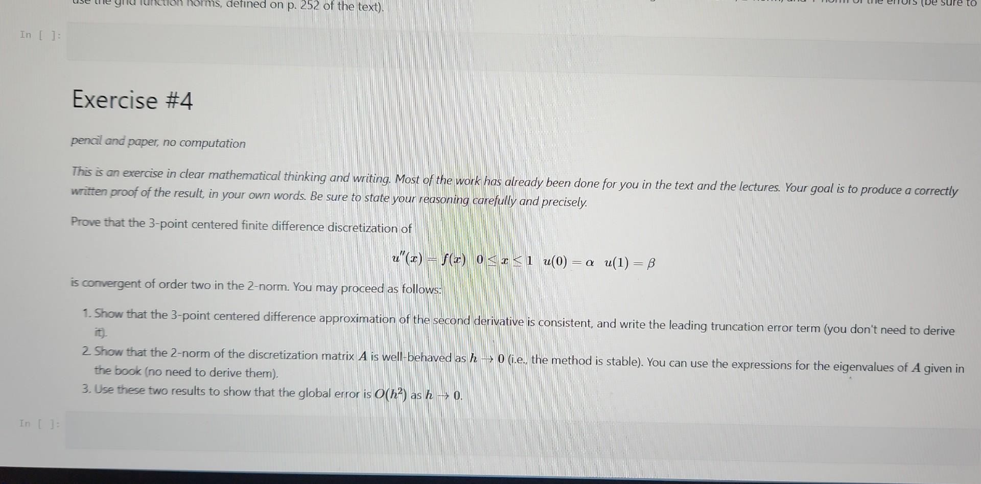 Solved Use the numerical discretization you developed in | Chegg.com