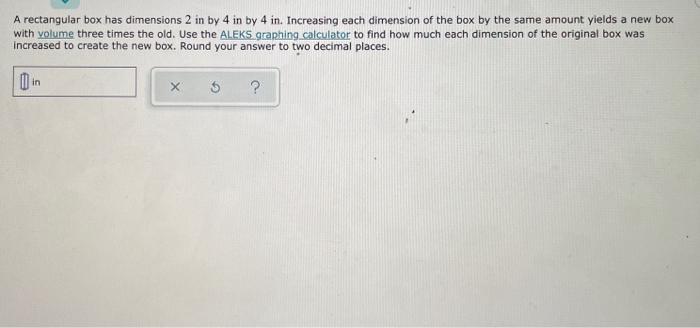 Solved A rectangular box has dimensions 2 in by 4 in by 4 | Chegg.com
