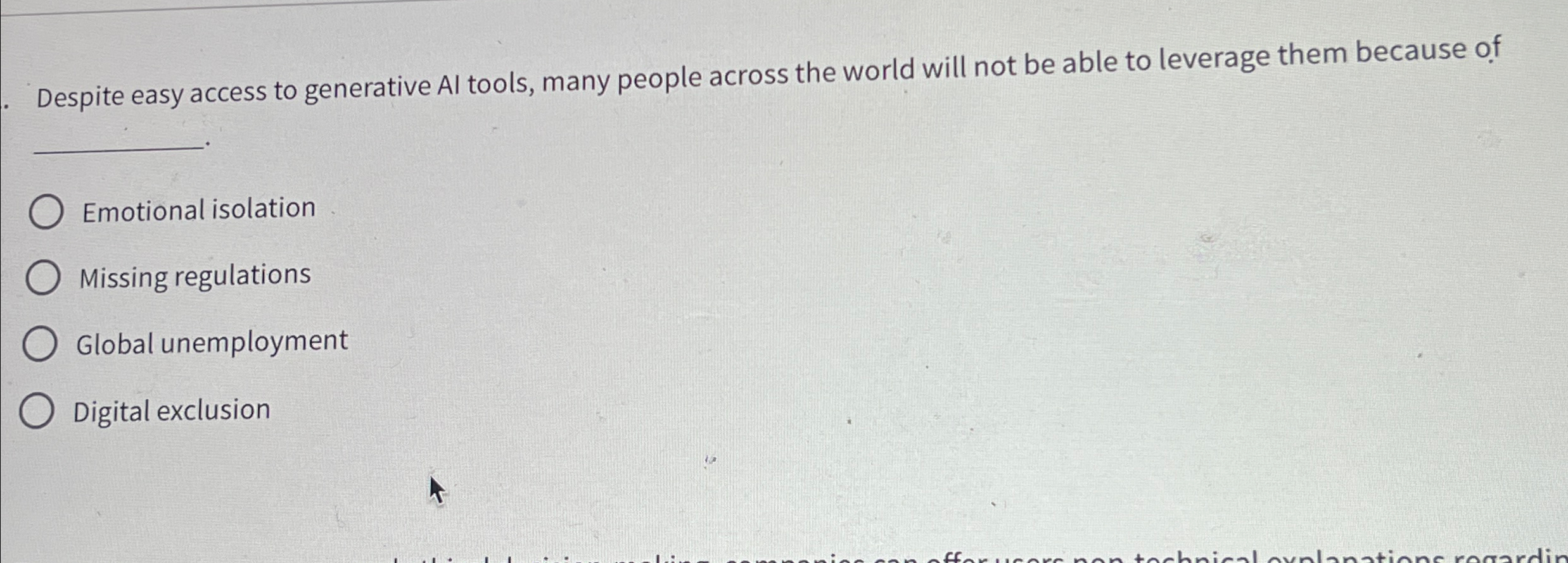 Solved Despite easy access to generative Al tools, many | Chegg.com
