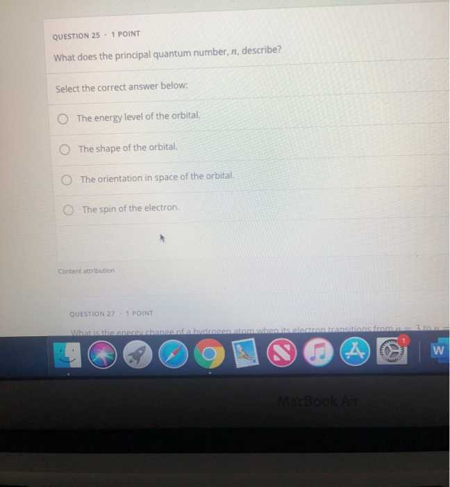 Solved Content attribution QUESTION 20 . 1 POINT Which of | Chegg.com