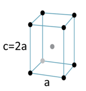 Solved Tetragonal I Bravais lattice, assuming a=b & c=2a | Chegg.com