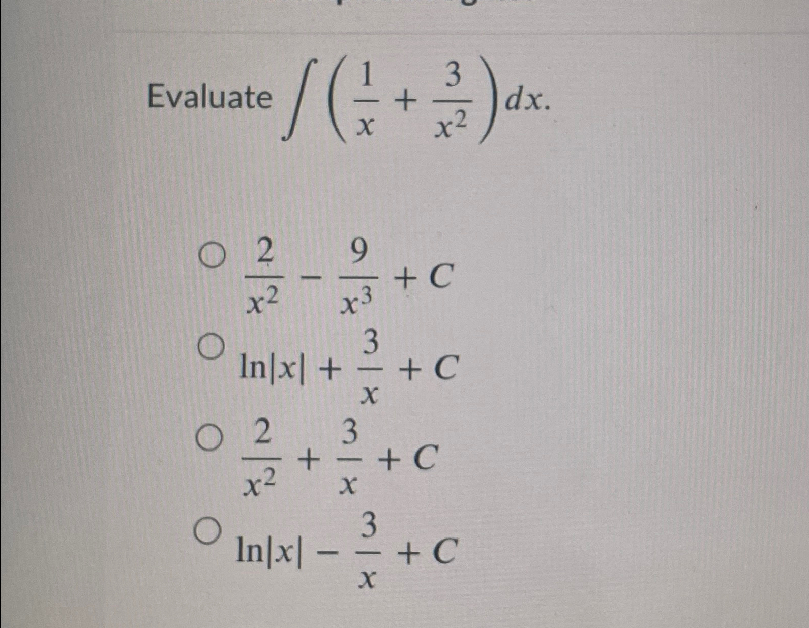 Solved Evaluate | Chegg.com