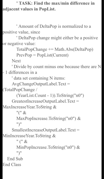 Hi, This is Visual Basic Assignment My tasks are to | Chegg.com