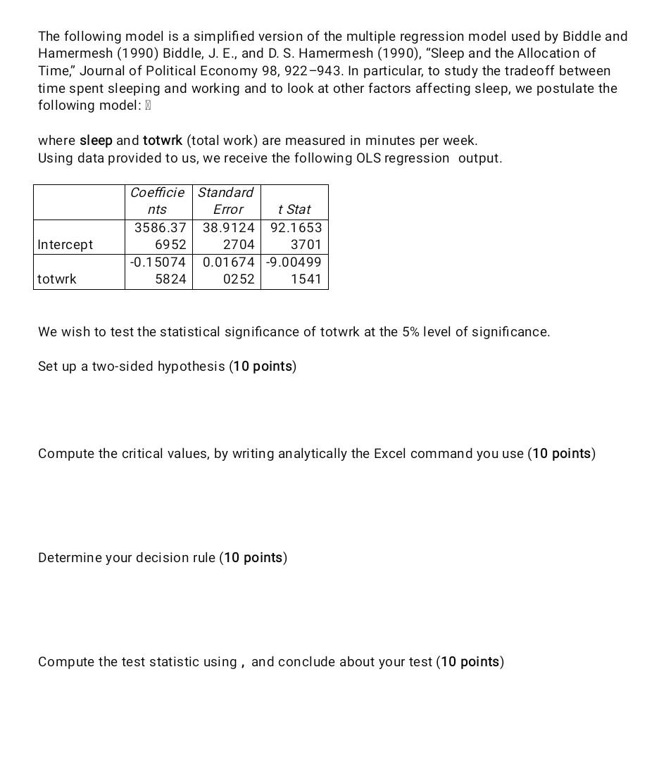 The following model is a simplified version of the | Chegg.com