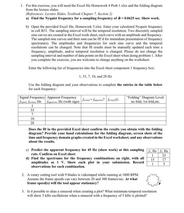 Solved 1. For this exercise, you will need the Excel file | Chegg.com