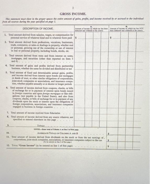 Solved 1913 was the first year that Americans were required | Chegg.com