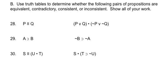 Section 5: Test the following arguments for validity | Chegg.com