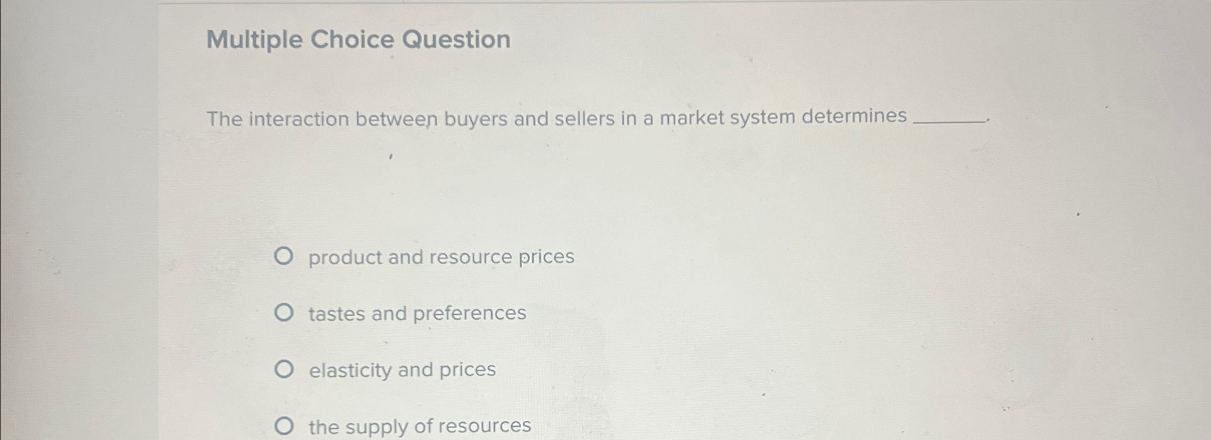 Solved Multiple Choice QuestionThe interaction between | Chegg.com