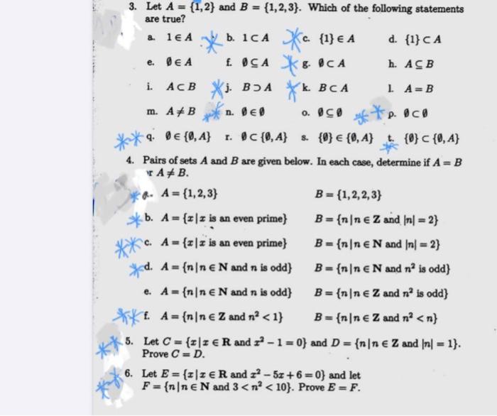 Solved 3. Let A={1,2} and B={1,2,3}. Which of the following | Chegg.com