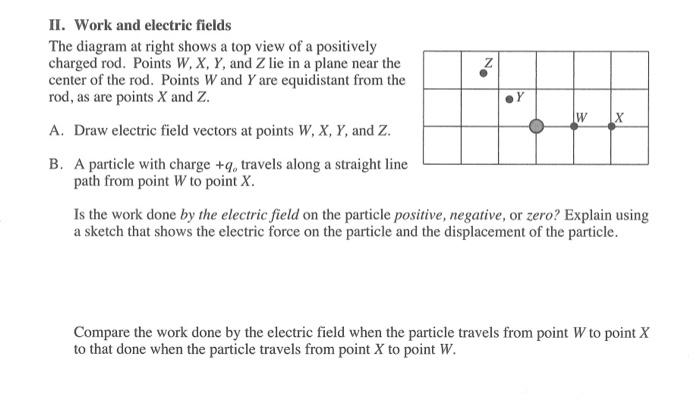 Solved The diagram at right shows a top view of a positively | Chegg.com