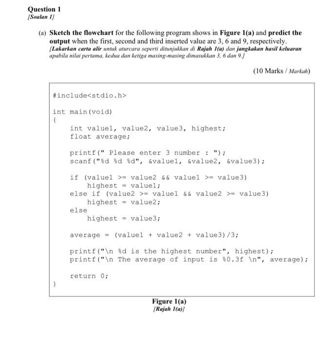 Solved (a) Sketch the flowchart for the following program | Chegg.com