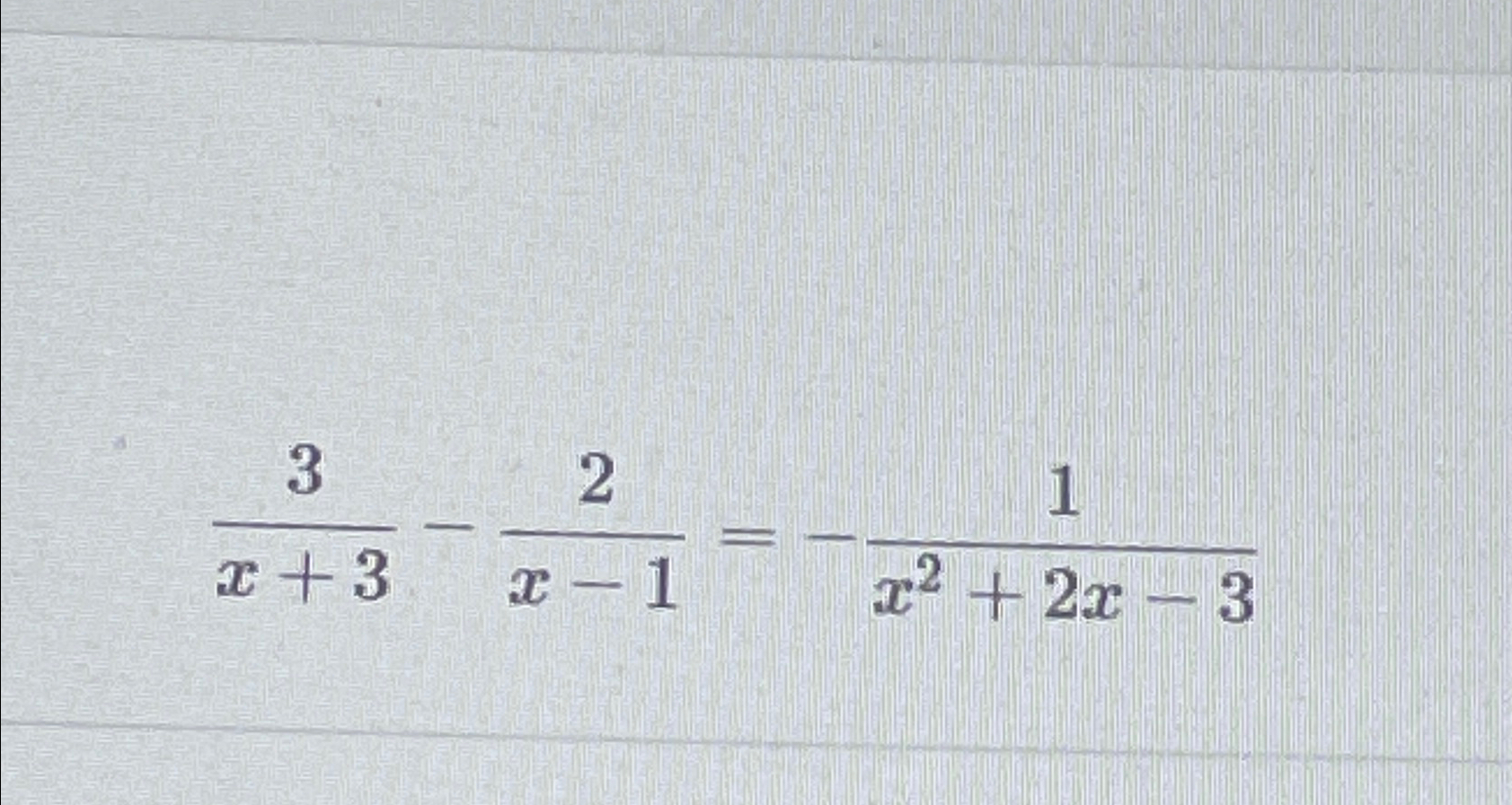 Solved 3x+3-2x-1=-1x2+2x-3 | Chegg.com