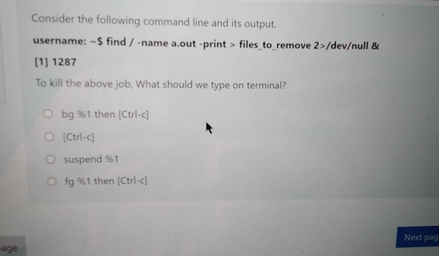 Solved Consider the following command line and its output. | Chegg.com
