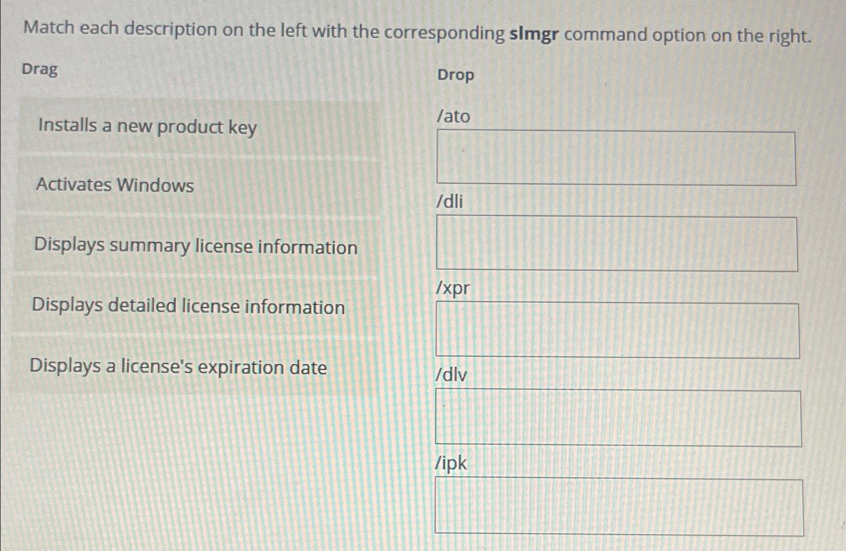 Solved Match each description on the left with the | Chegg.com