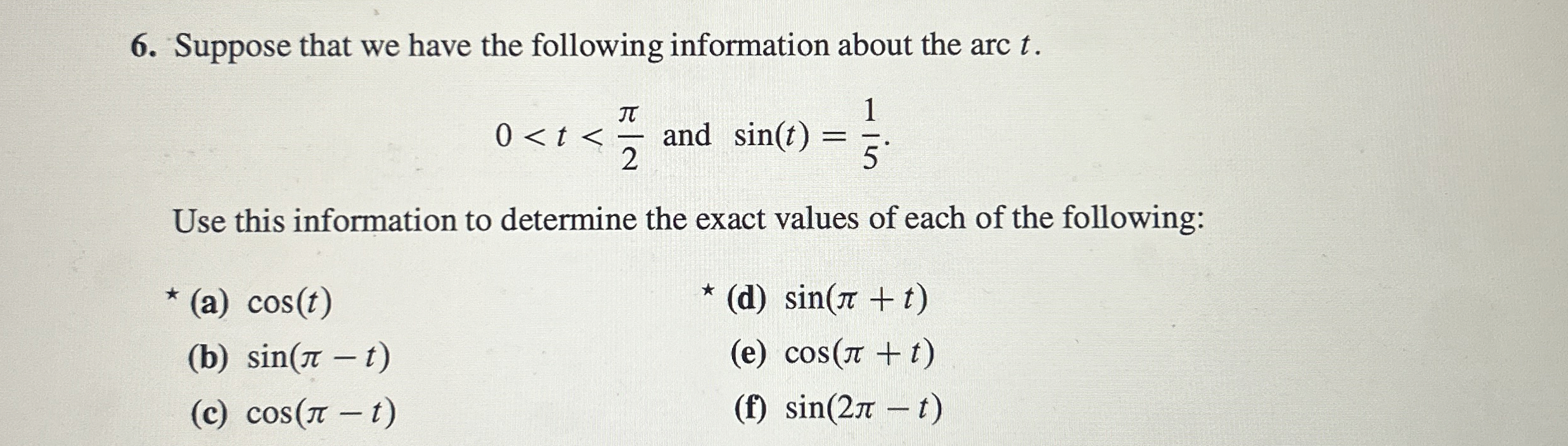 Solved Suppose that we have the following information about | Chegg.com