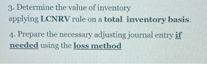 Solved Rover Company uses the LCNRV method to determine the | Chegg.com