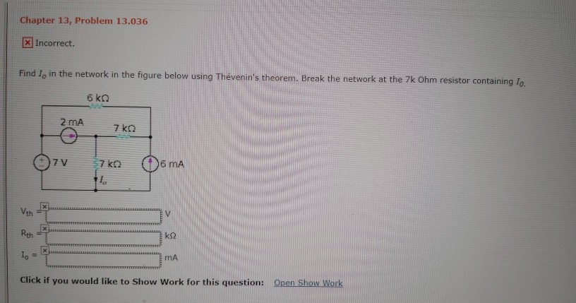 Solved Chapter 13, Problem 13.036 x] Incorrect. Find to in | Chegg.com