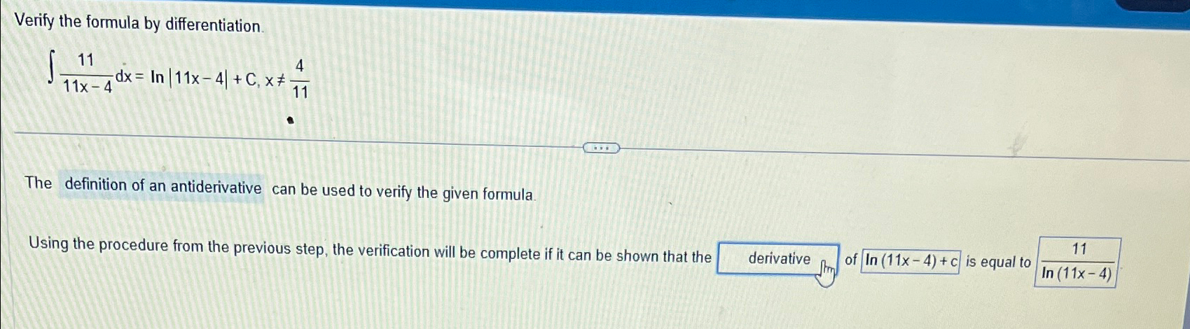 Solved Verify the formula by | Chegg.com