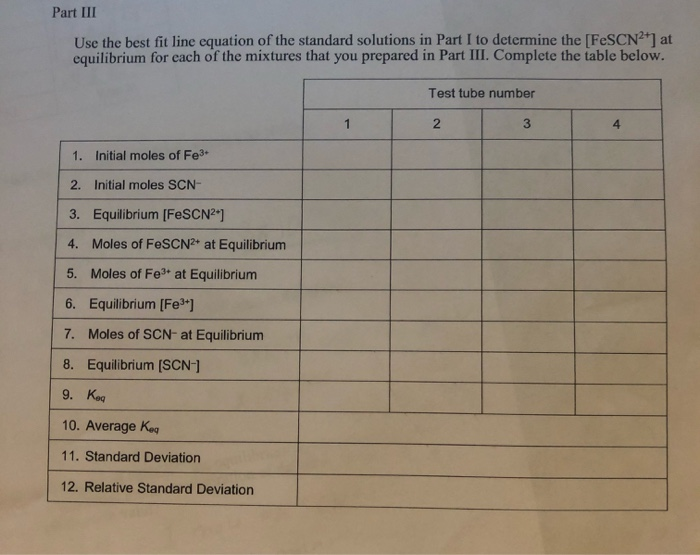 Prelaboratory assignment Exp. 5 Equilibrium Date: Lab | Chegg.com