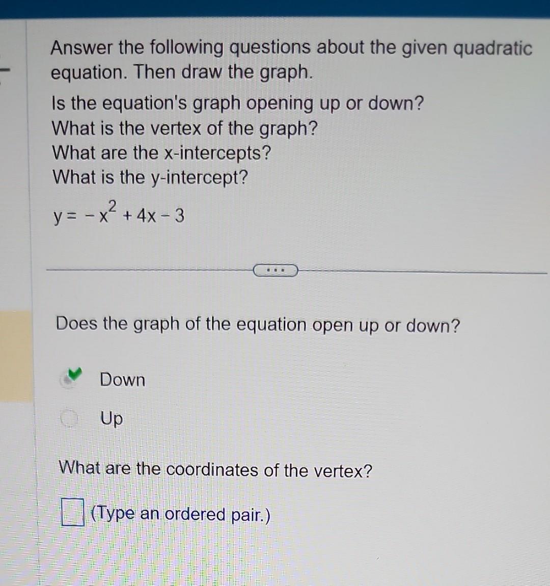 Solved Answer the following questions about the given | Chegg.com