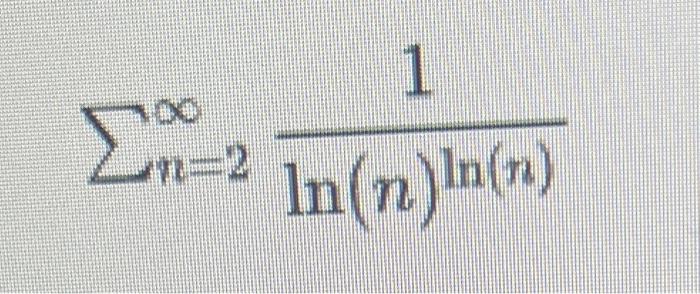 Solved Determine if the series converges or not using the | Chegg.com
