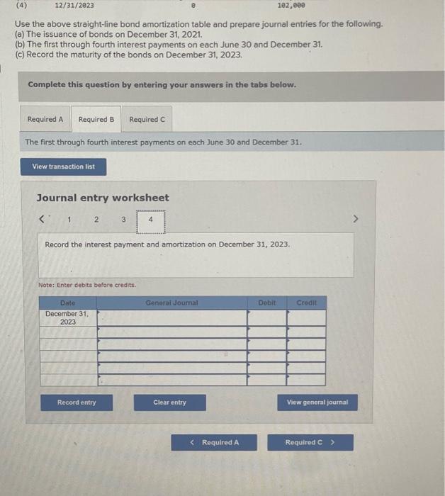 Solved Exercise 10-6 (Algo) Straight-Line: Recording bond | Chegg.com