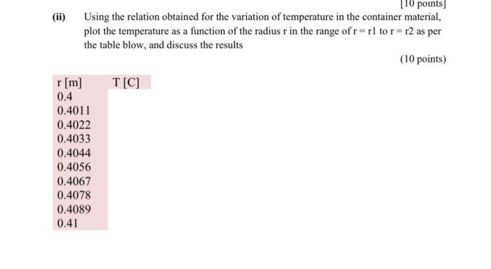 Solved Using the relation obtained for the variation of | Chegg.com