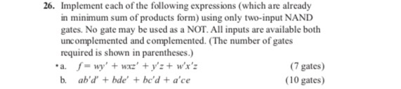 Solved 26. Implement each of the following expressions | Chegg.com