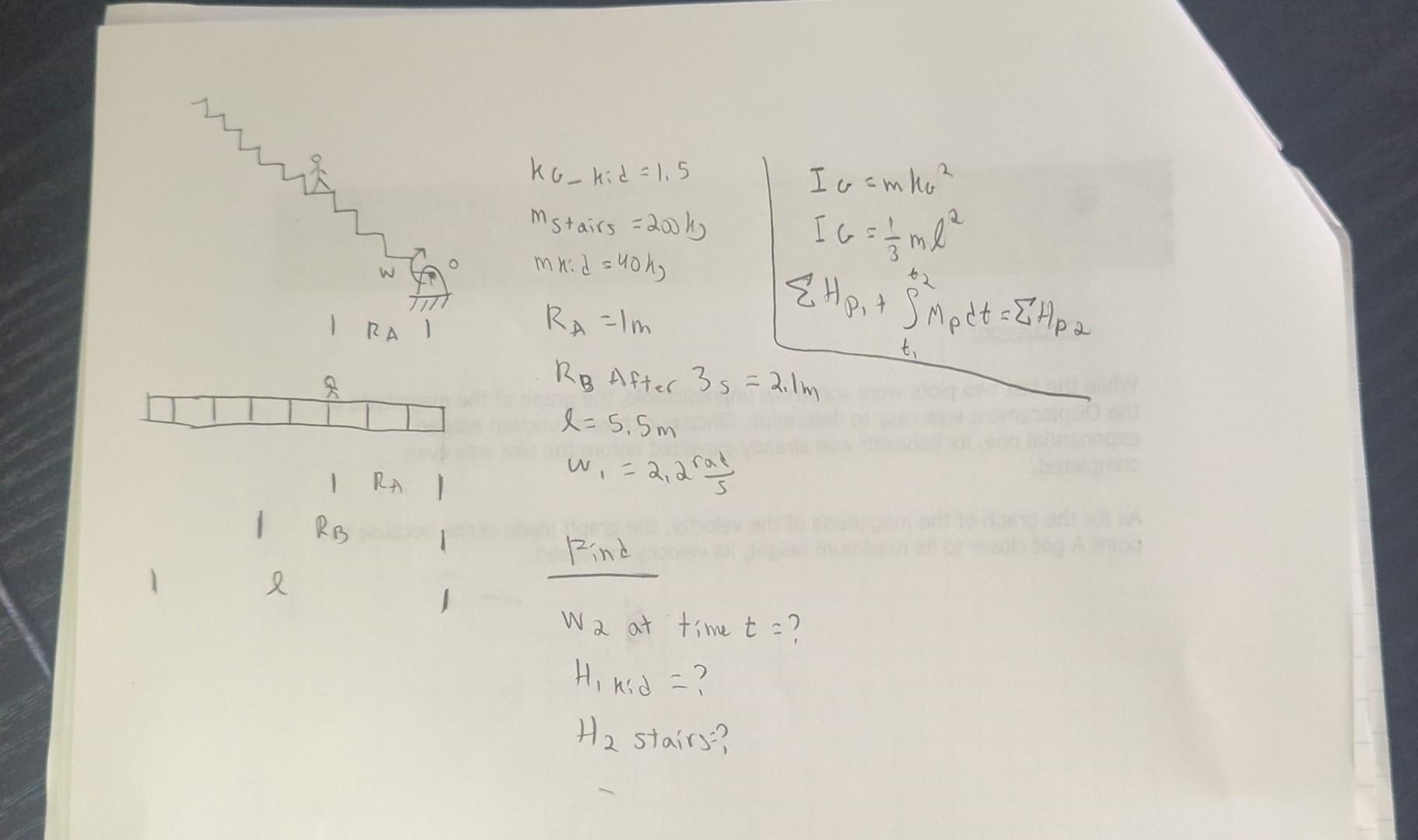 kG−kid=1.5ms+dirs=200 hmn⋅d=40h,RA=1m | Chegg.com