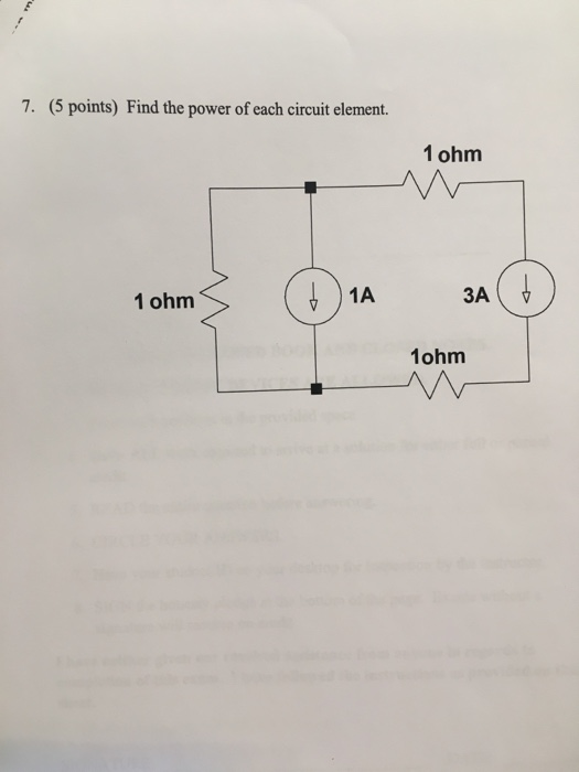 Solved Find the power of each circuit element. Please | Chegg.com