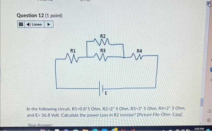 In the following circuit, | Chegg.com