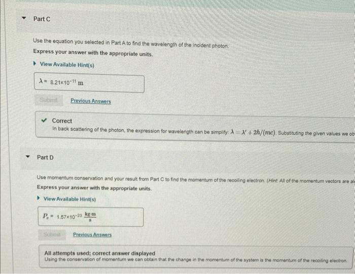 Solved Bridging Problem: Compton Scattering and Electron | Chegg.com