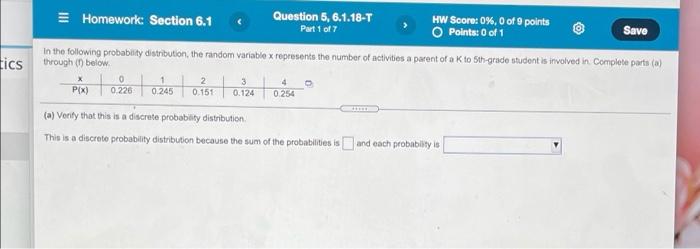 Solved Homework Section 6 1 Question 1 6 1 9 Hw Score 0