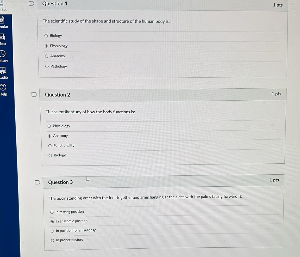 Solved Question 11 ﻿ptsThe scientific study of the shape and | Chegg.com