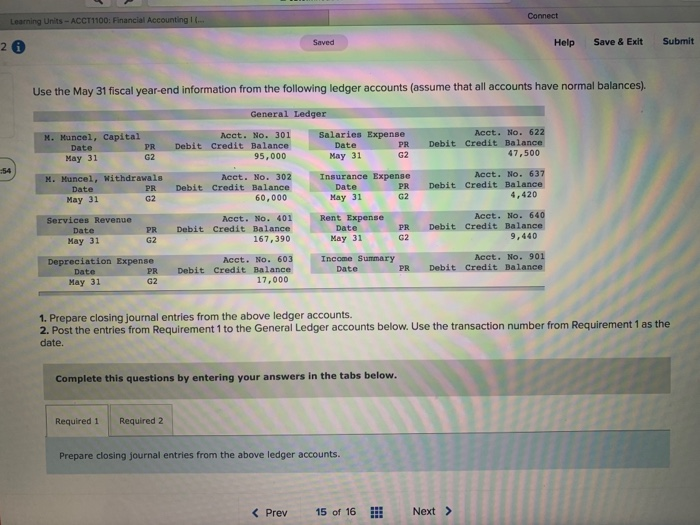 Solved Connect Learning Units - ACCT1100: Financial | Chegg.com