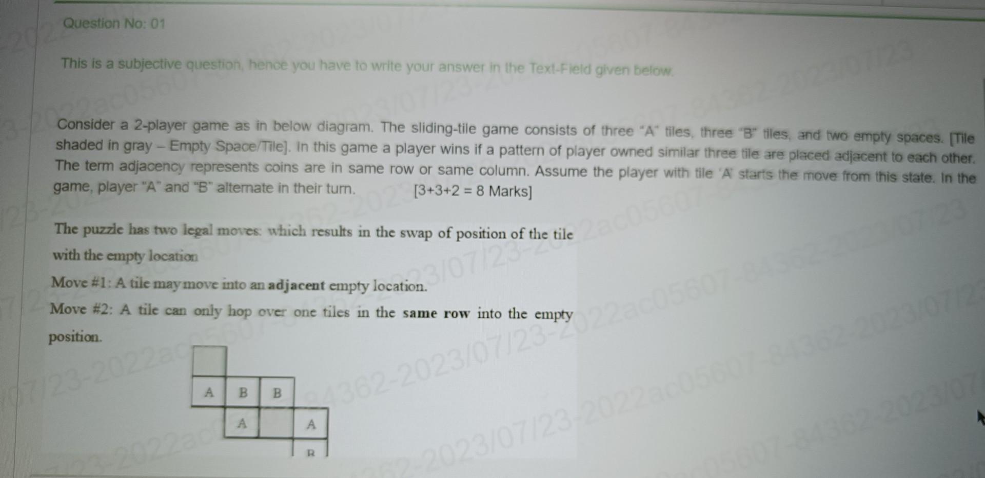 Solved Consider a 2-player game as in below diagram. The | Chegg.com