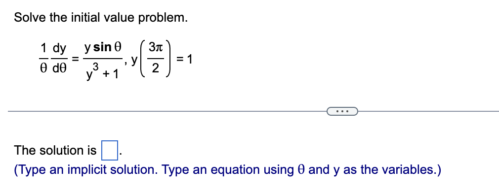 Solved Solve the initial value | Chegg.com