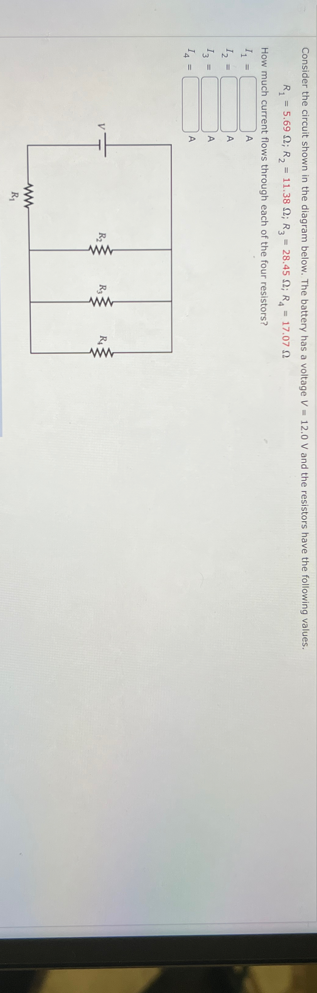 Solved Consider the circuit shown in the diagram below. The | Chegg.com